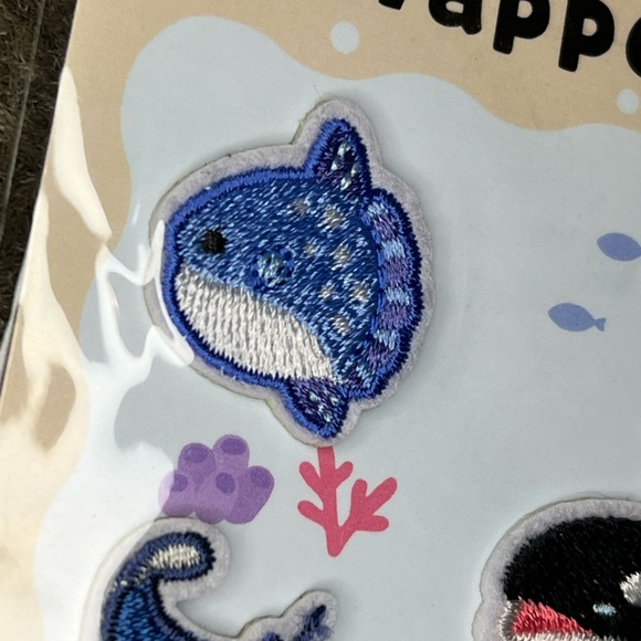 Tsukrie | Office | Sea Animals Iron On Embroidered Patch Set Pack ...